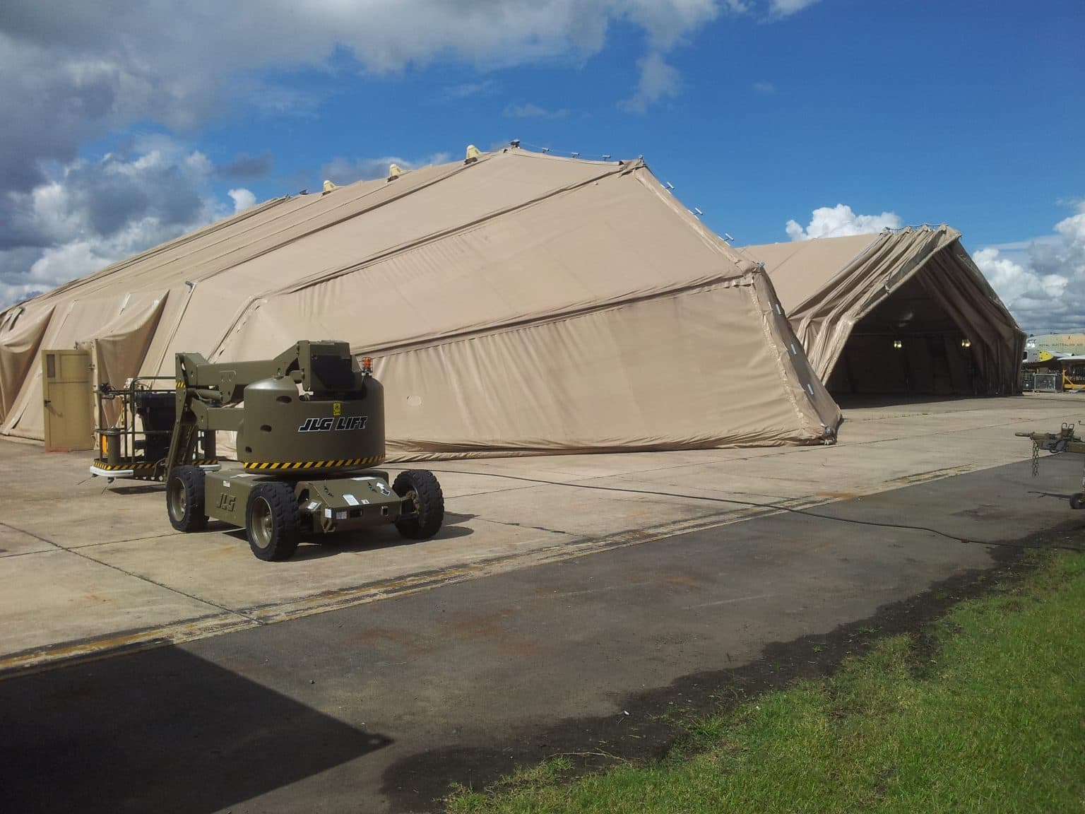 Military shelters or rapid deployment shelters - contact Veldeman