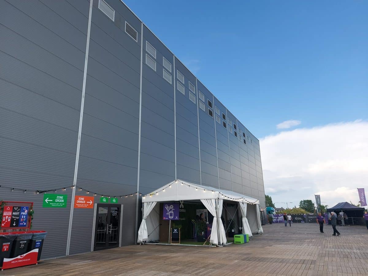 Proximus Pop-Up Arena - Boxx-structuur van Veldeman